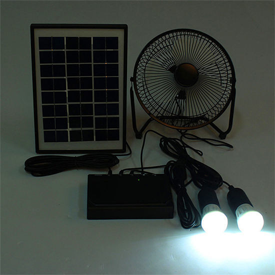 AFC Trading. Mini Solar System (2 Bulb LED + Fan + Mobile Charger)