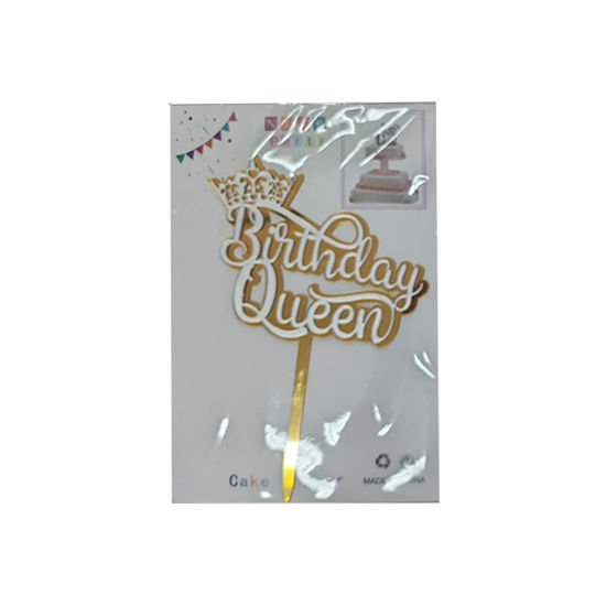 AFC Trading. Birthday Queen cake topper