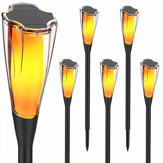 AFC Trading. Solar Spike Light - Warm White (Flame Effect)