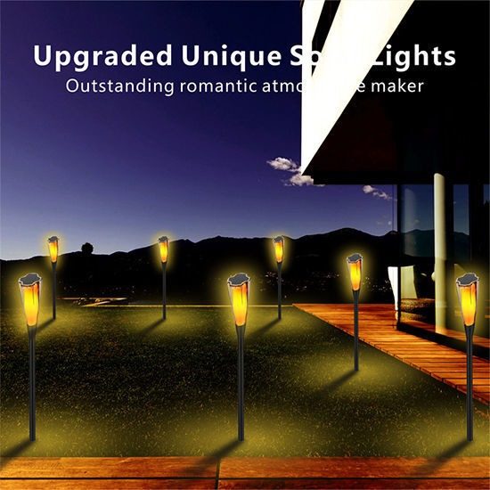 AFC Trading. Solar Spike Light - Warm White (Flame Effect)