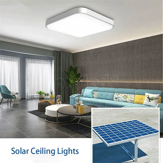 AFC Trading. Solar Square Ceiling Light W/Remote Control - 100W (White ...