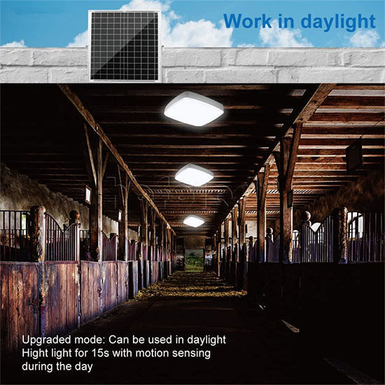 AFC Trading. Solar Square Ceiling Light W/Remote Control - 100W (White ...