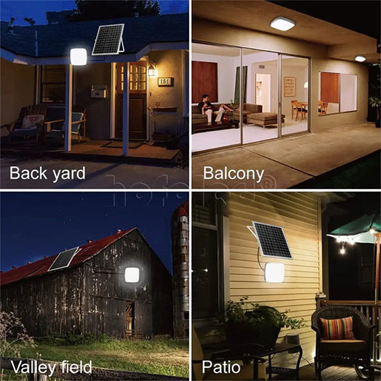 AFC Trading. Solar Square Ceiling Light W/Remote Control - 100W (White ...
