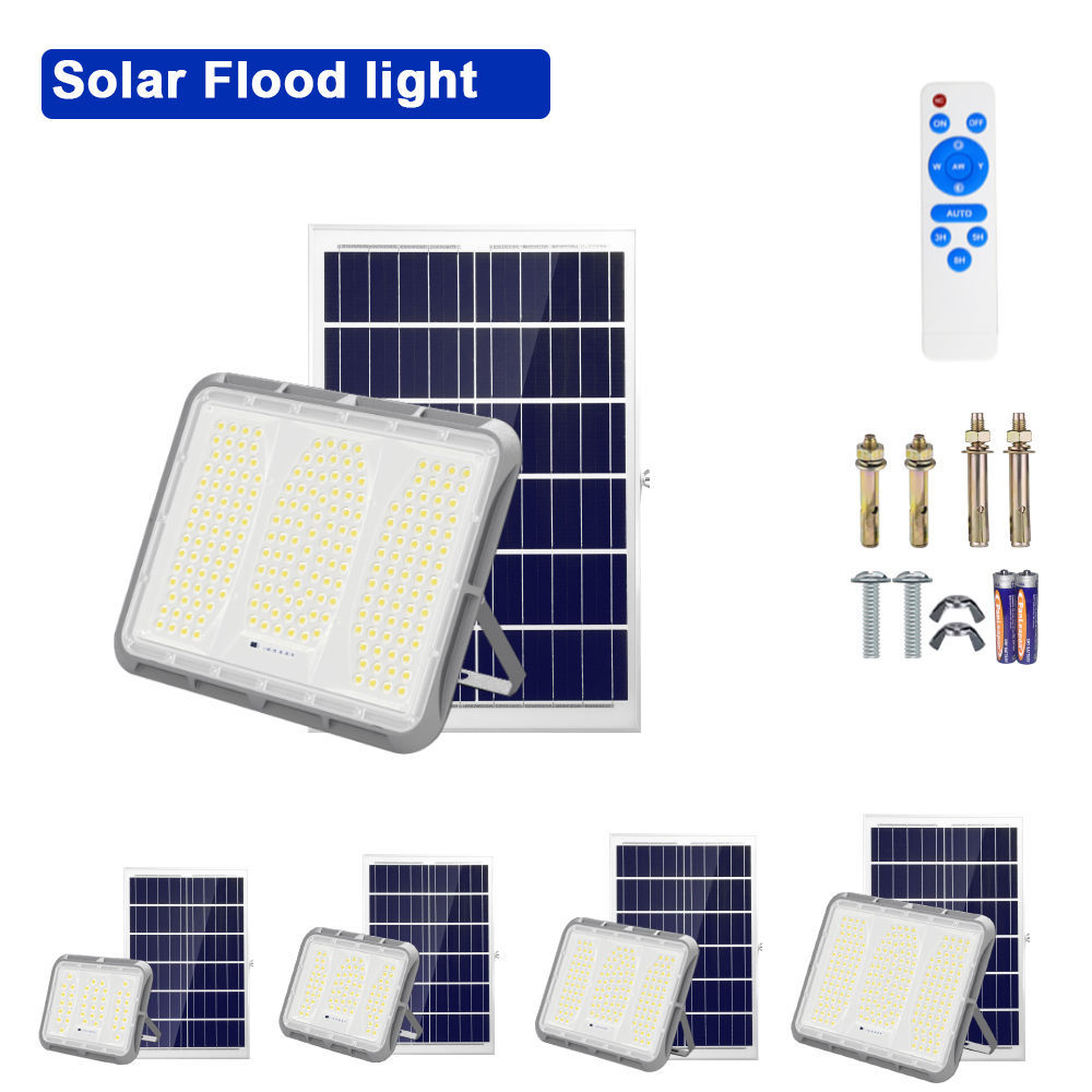 AFC Trading. Solar Floodlight W/Remote Control 100W