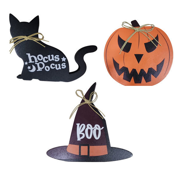 AFC Trading. Halloween Pumpkin / Black Cat / Witch Hat